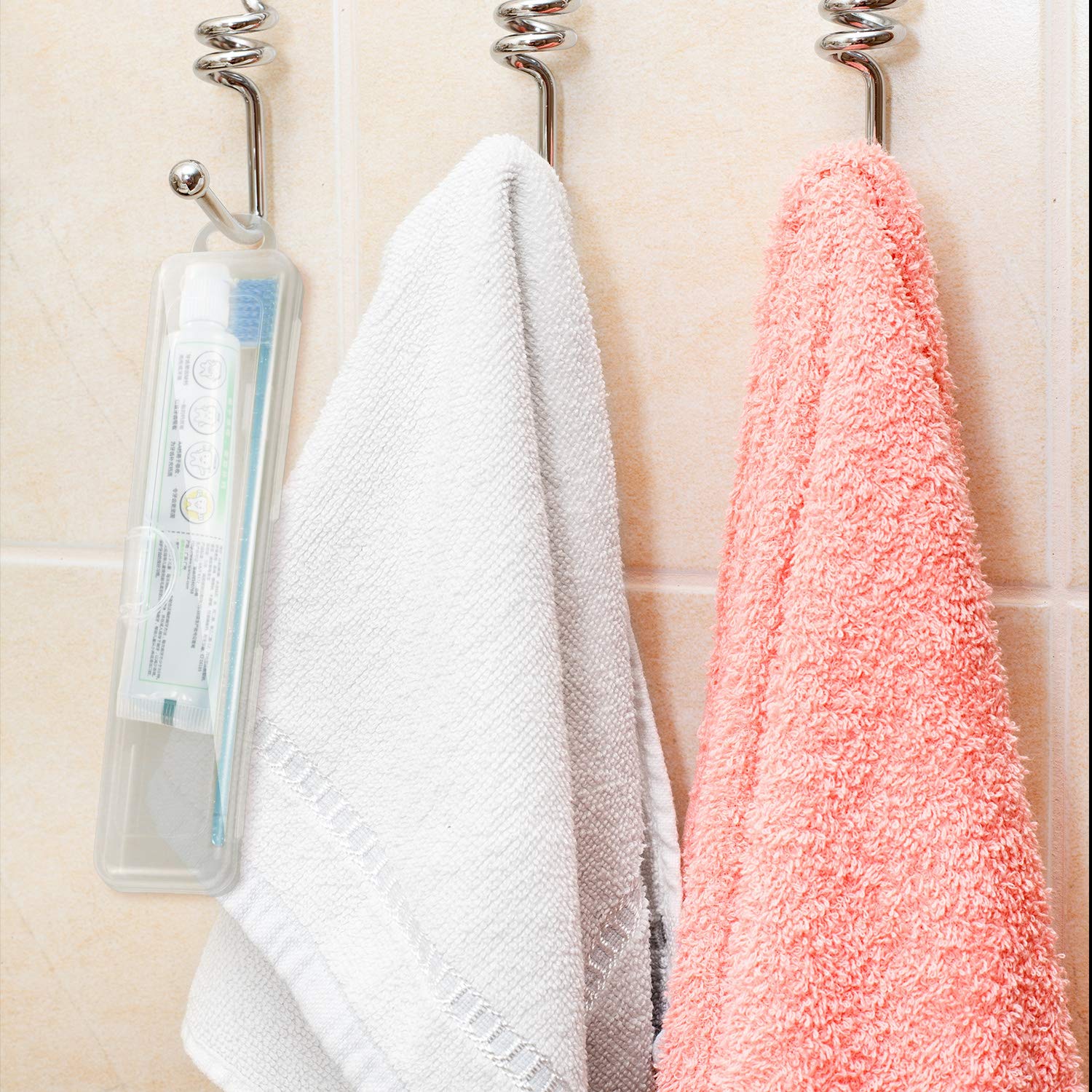 4 Pieces Travel Toothbrush Case Holder, Portable Toothbrush Storage, Hard Plastic Dust-proof Toothbrush Container Toothpaste Case Cover Protector for Travel Use