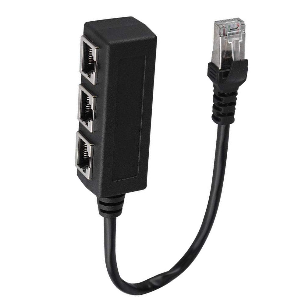 Network Splitter Adapter Network Adapter Ethernet Splitter, thernet Cable Adapter, for Router TV Box
