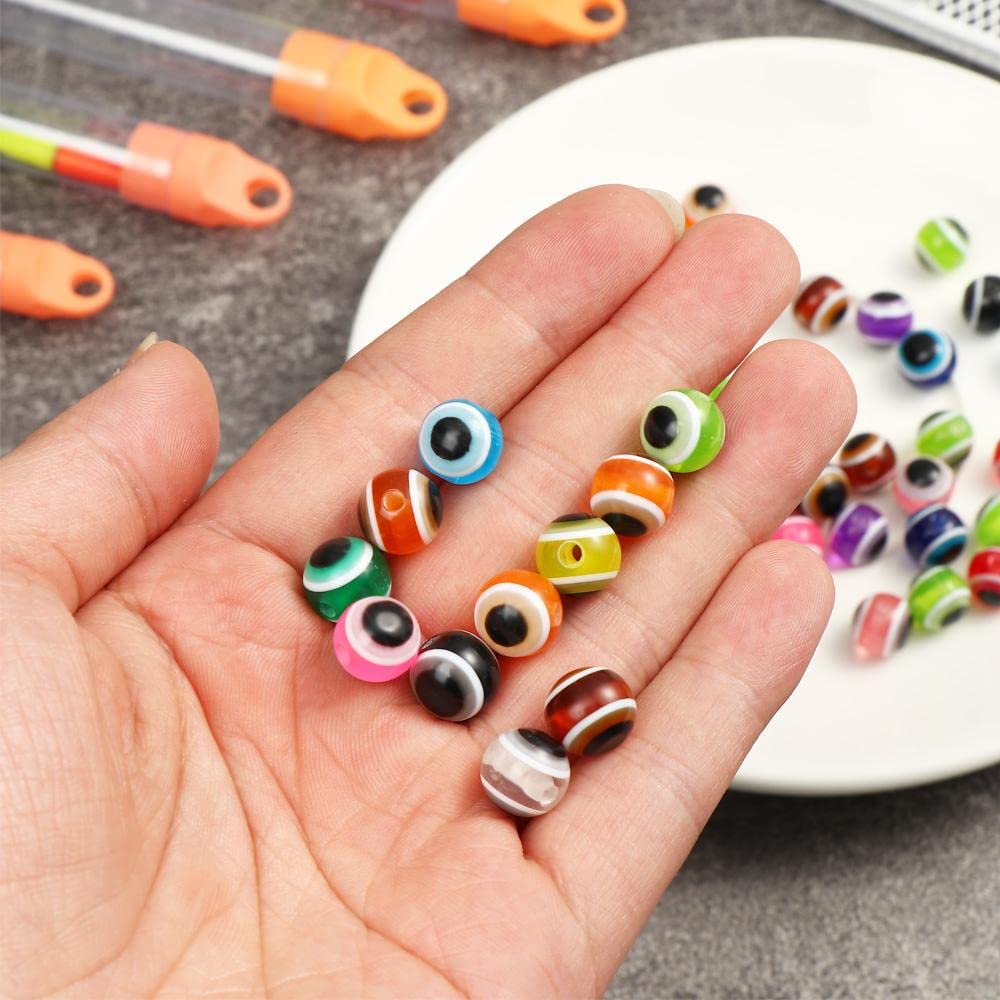 100 Pcs Plastic Mixed Color Fish Beads Set Fishing Line Beads Fish Beads Fishing Tackle Lure Tool for Streams Pond Lake River (10mm)