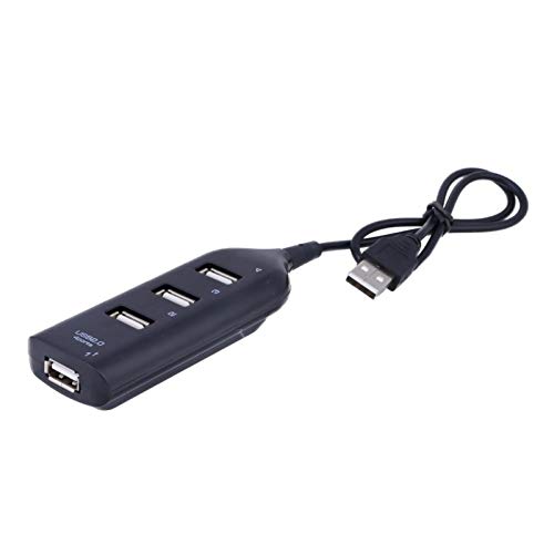 Lysee USB Cables - High Speed Micro Mini 4 Ports USB HUB 2.0 Splitter Adapter USB Cable Converters fo rLaptop PC Notebook Receiver Computer - (Color: Red, Length: 20cm)