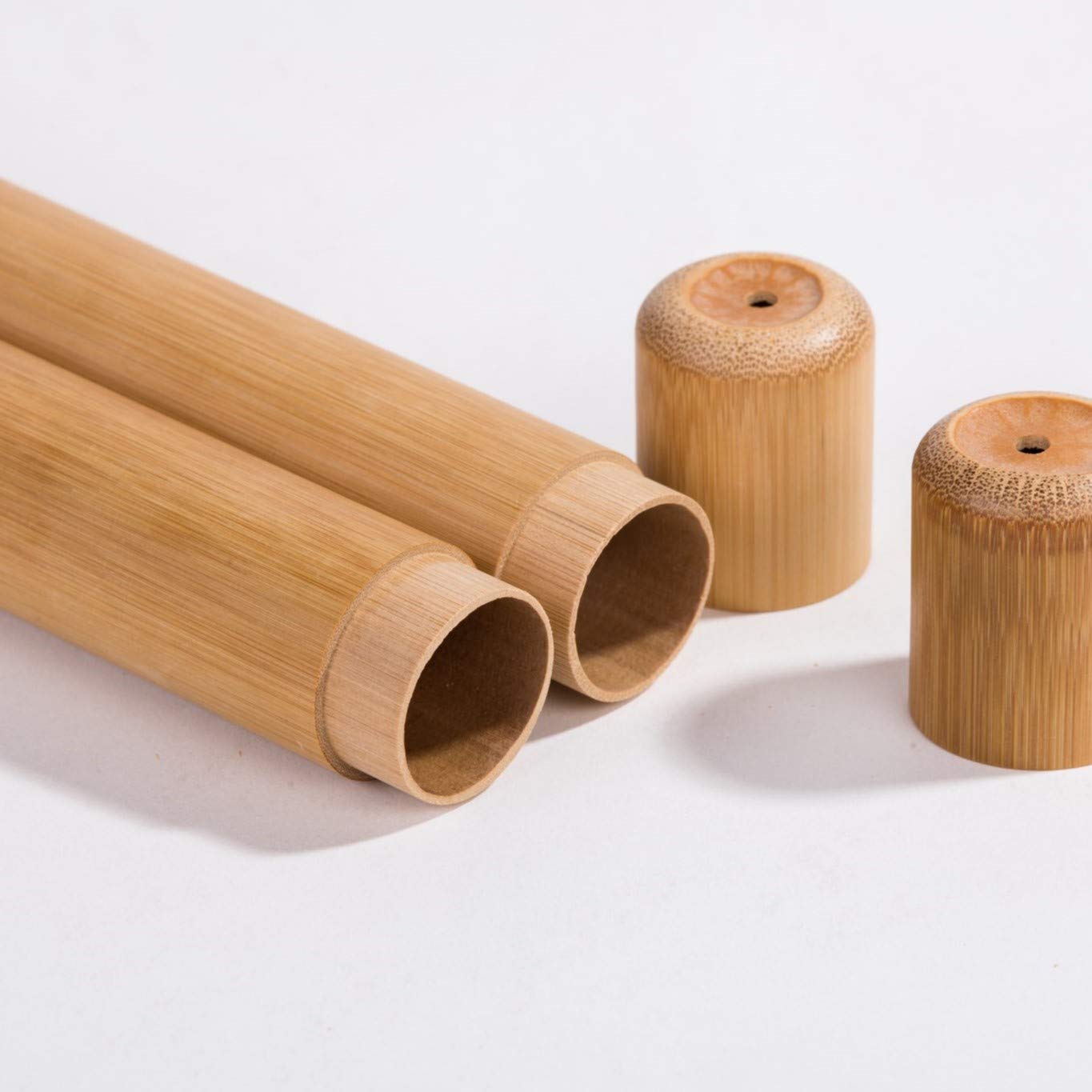 Bamboo Toothbrush Travel Case Pack of 6 Biodegradable and Eco Friendly