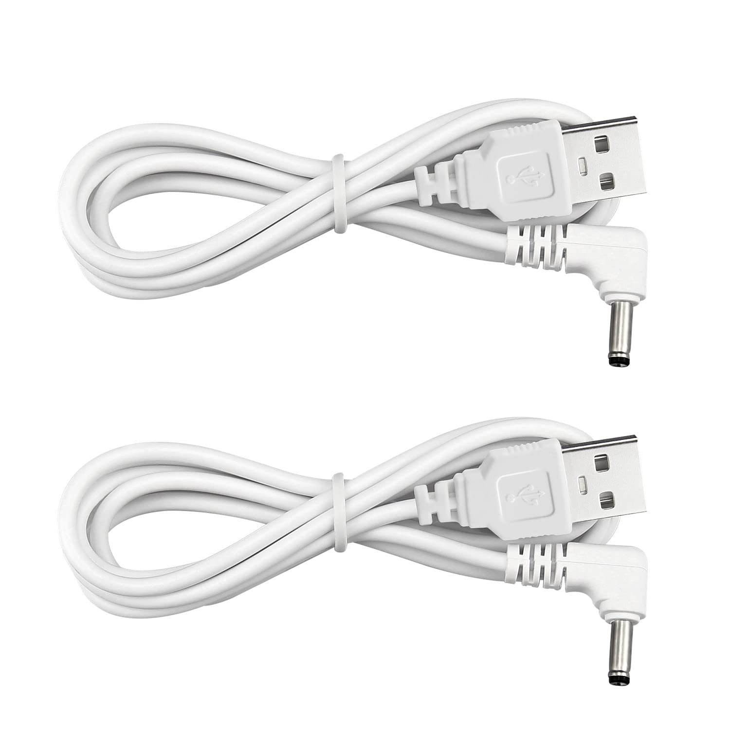 2-Pack Charger Cable Compatible with LELO Sona, Siri, Vibrator, FOREO Luna 3, Luna Mini 2, 3 ft