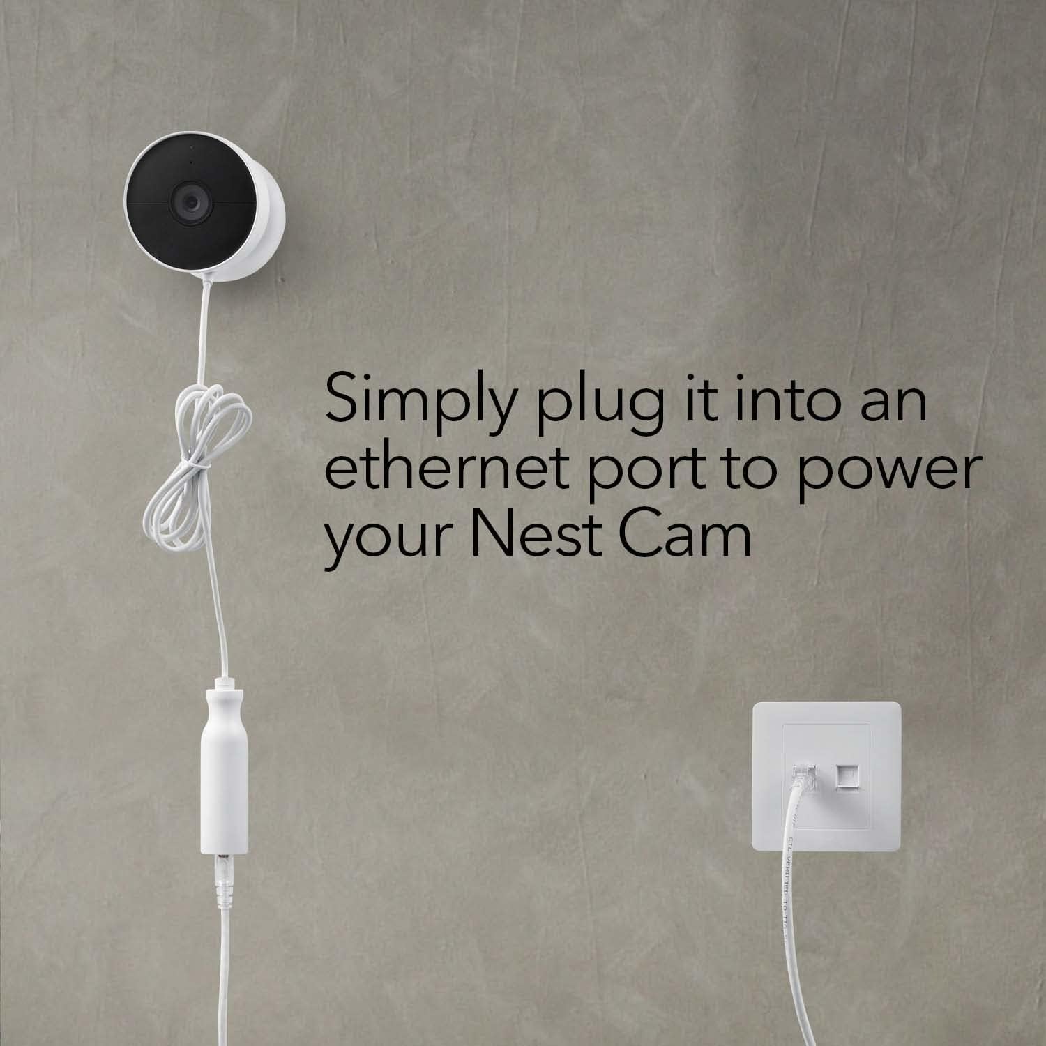 Wasserstein PoE Adapter for Google Nest Cam Outdoor or Indoor, Battery - Made for Google Nest