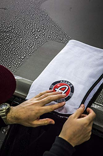 Adam's Ultra Plush Drying Towel (Single) - Microfiber Cleaning Cloth for Car Detailing, Drying, & Car Wash | Soft Rag Towel Won't Scratch Paint | Wax Auto Kit Glass Cleaner Supplies