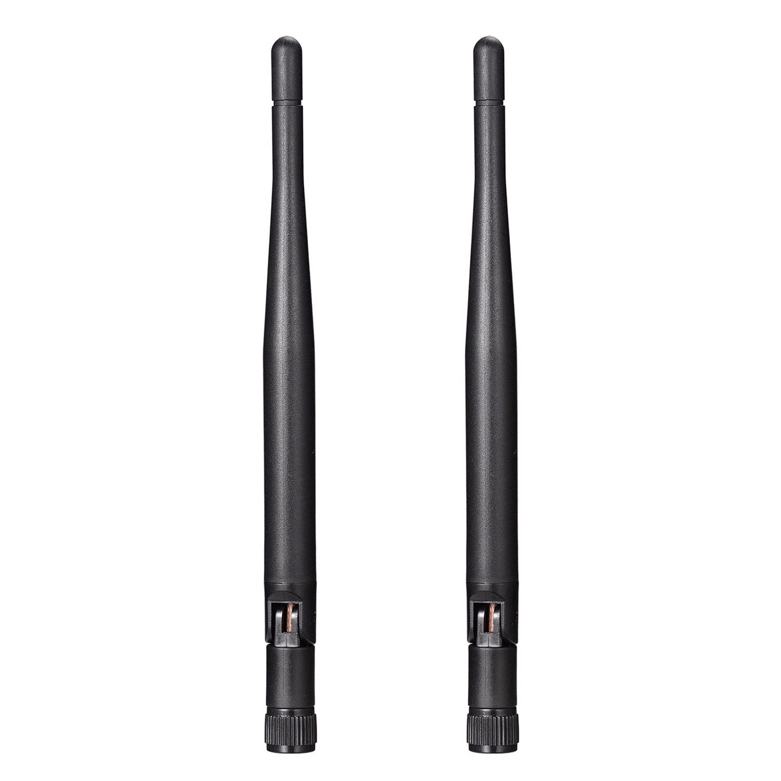 Bingfu Dual Band WiFi Antenna 2.4GHz 5GHz 5.8GHz 3dBi RP-SMA Male Antenna Replacement (2-Pack) for WiFi Router Wireless Network Card USB Adapter Security IP Camera Video Surveillance Monitor