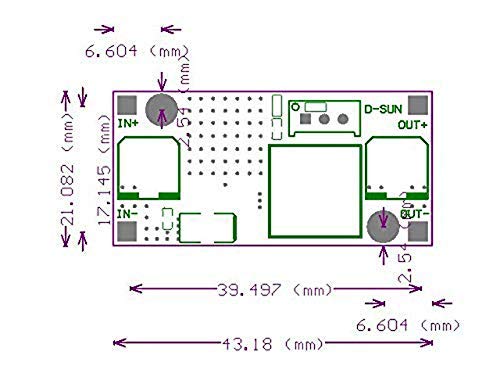 Yizhet 5 Pack Buck Converter, DC to DC, High Efficiency Voltage Regulator, 3.0-40V to 1.5-35V, Adjustable Power Supply Module