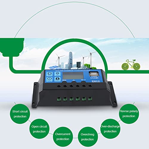 100A Solar Panel ler Solar Re r ler LCD Display Screen Street Lamp System Re ler PWM Re Management Dual USB Output ler