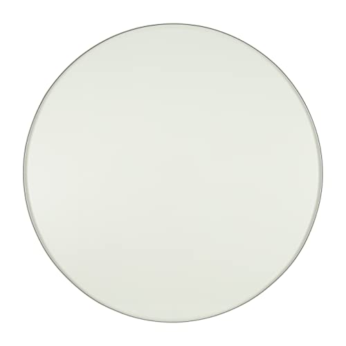 32" Round Tempered Clear Glass Table Top - 3/8" Thick with Flat Polish Edge