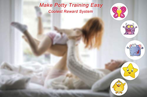 Potty Training Color Changing Stickers, Baby Toilet Training Sticker, Toilet Targets Stickers, Stickers for Potty Training Use with or Without Potty Chart or Potty Watch (5PCS) (A)