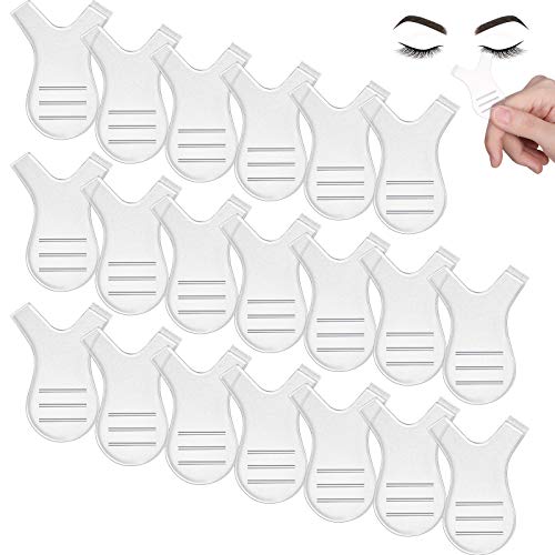 48 Pieces Y Shape Eyelash Brush Lash Perm Lift Brush Makeup Beauty Tool for Lash Grafting Eyelash Extension Cleanup Supplies (Transparent)