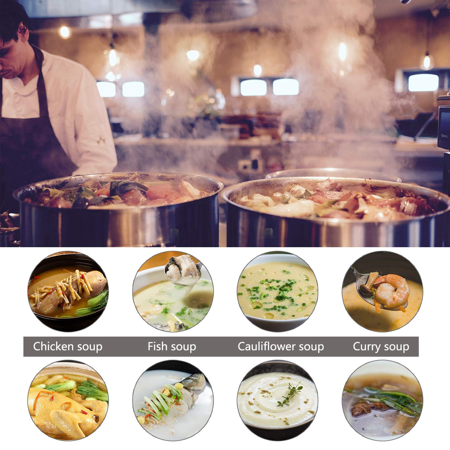 18 Inches 2 Stock Pot Stove - KITMA Liquid Propane Stock Pot Range with 4 Manual Controls for Restaurant(Short Body) - 160,000 BTU