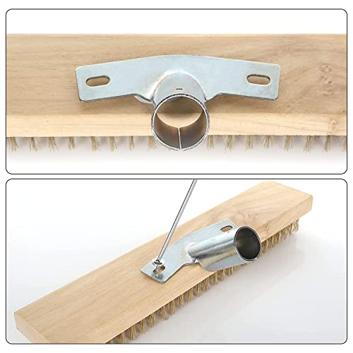 Broom Handle Bracket,Embedded Handle Bracket,Durable Metal Broom Handle Bracket,Broom Bracket for 20-26mm Wooden Handle (5PCS)