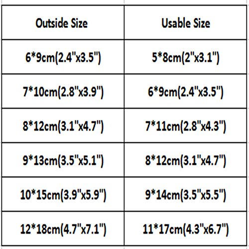 200 Pack Metallic Mylar Foil Open Top Sealable Bags Vacuum Heat Seal Pouches for Food Storage Packaging with Tear Notches (6x9cm (2.4x3.5 inch), Black)