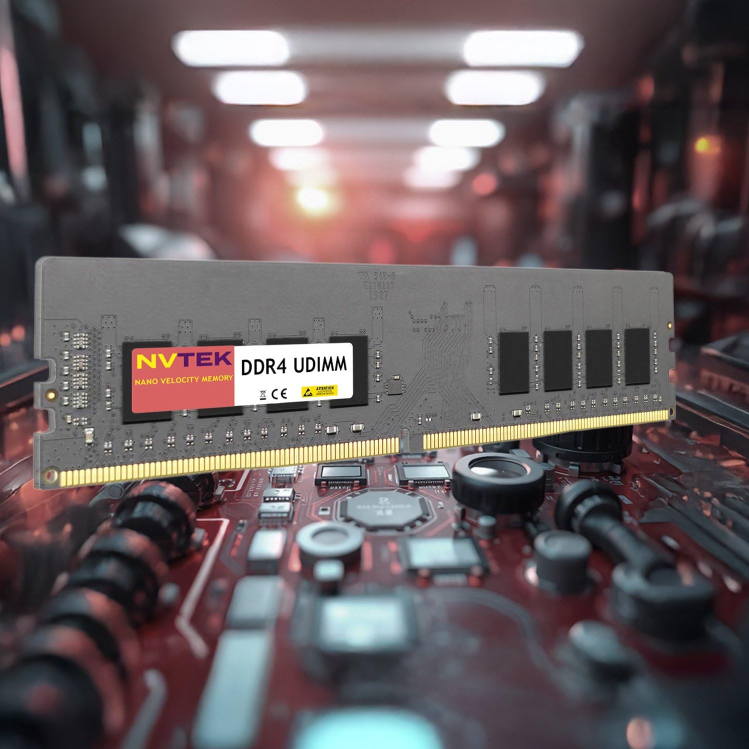NVTEK 8GB (1X8GB) DDR4 2666MHZ PC4-21300 UDIMM 1Rx8 1.2V CL19 288-PIN Non-ECC Unbuffered Desktop PC Computer Memory
