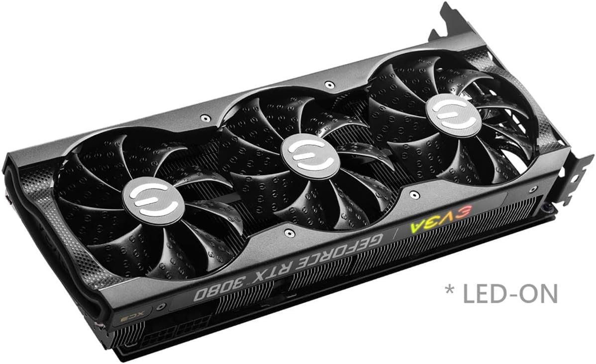 EVGA GeForce RTX 3080 XC3 Ultra Gaming, 10G-P5-3885-KL, 10GB GDDR6X, iCX3 Cooling, ARGB LED, Metal Backplate, LHR
