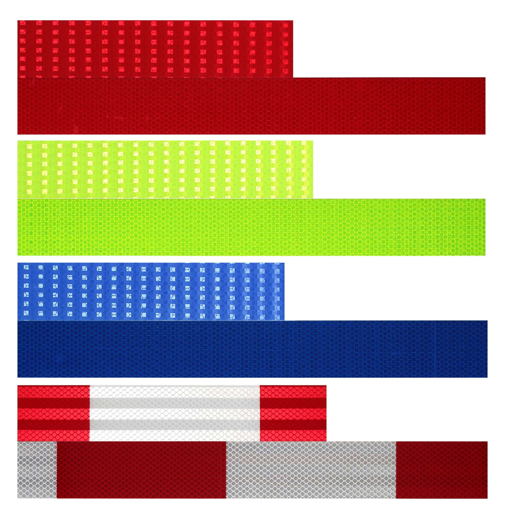 Bulina Reflective Tape 2 Inch X 82ft Safety Tape High Visibility Conspicuity Reflector Blue Tape for Trailer, Cars, Trucks(FG003B)