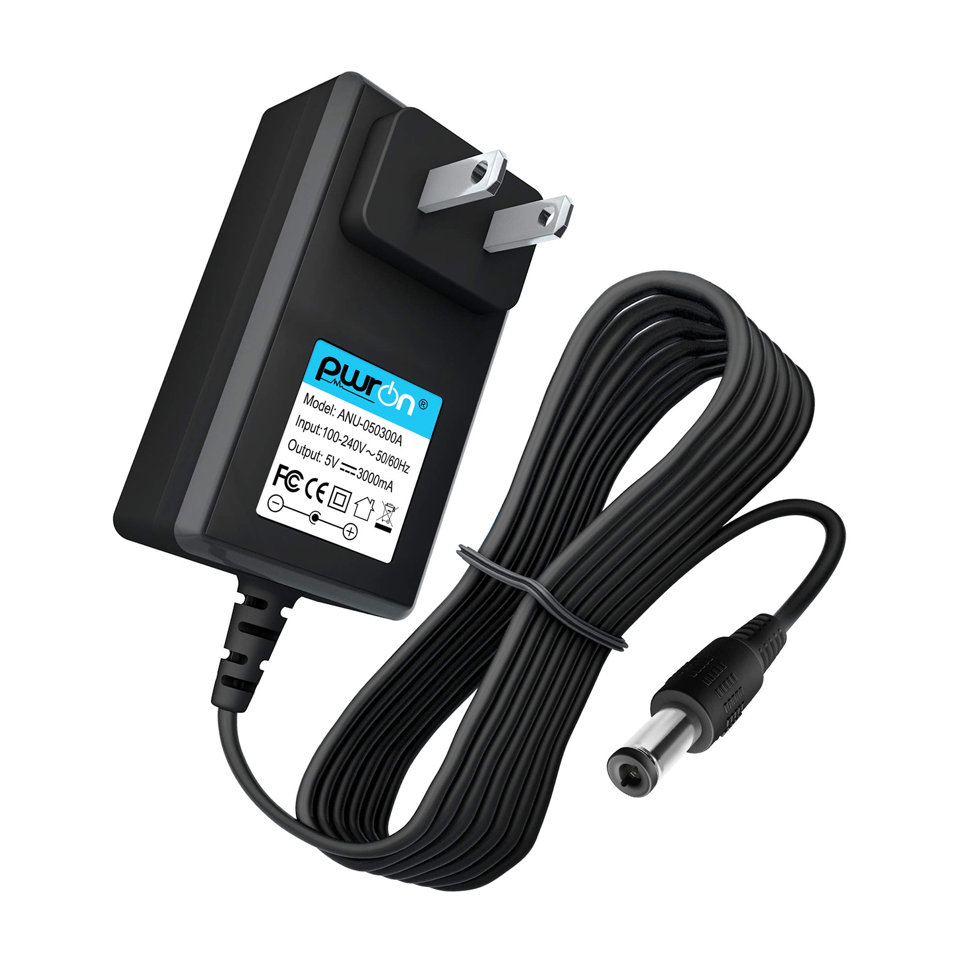 PwrON Power Adapter Compatible with for POLYCOM VVX Business IP Phone, VVX 150 250 350 450 OBI, 6.6ft Long