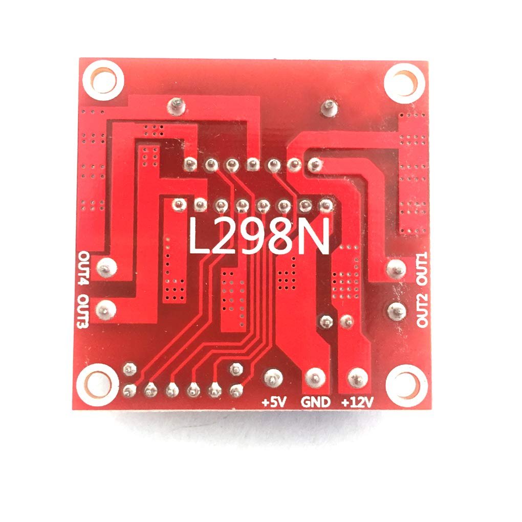 4pcs L298N Controller Board Module Dual H-Bridge 3pcs Dupont Connector Cables for Arduino Smart Car Power UNO MEGA R3 Mega2560 Motor Driver Stepper DC Motor