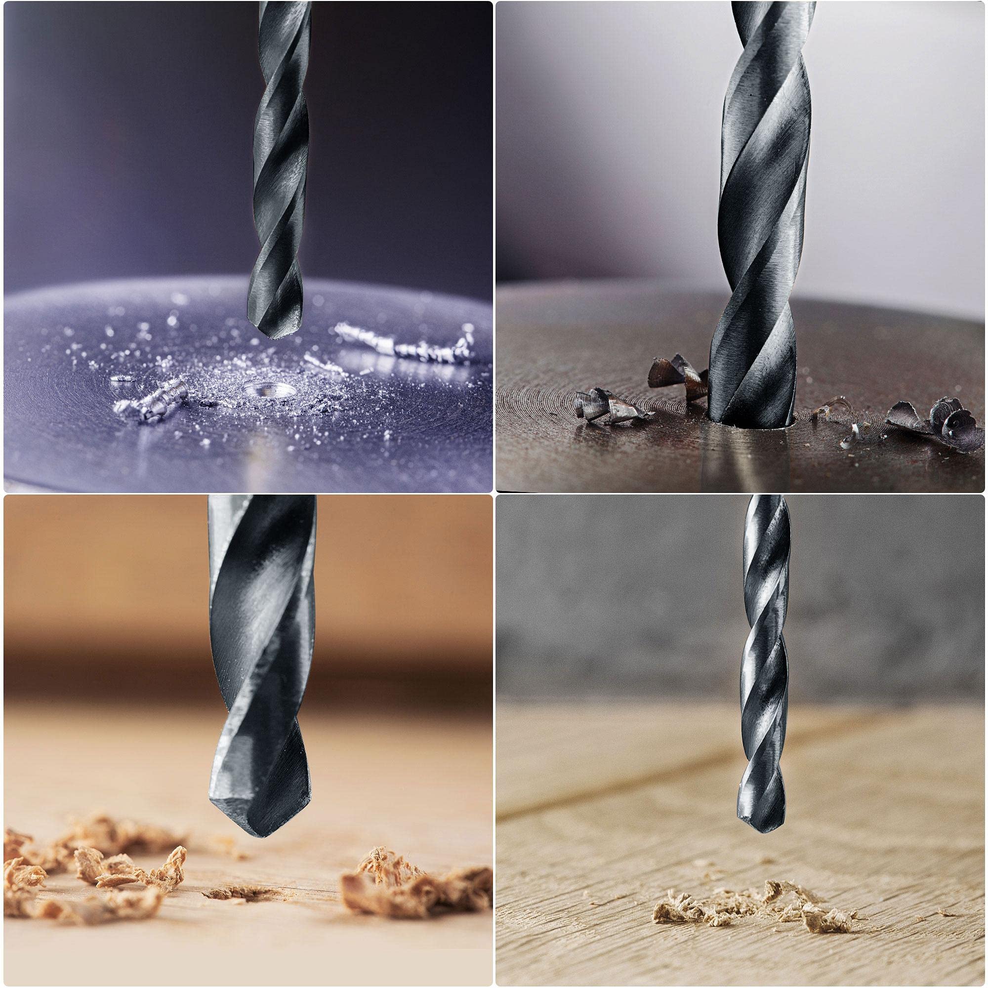 uxcell High Speed Steel Lengthen Straight Shank Twist Drill Bit Fully Ground Black Oxide 4.2mm Drill Diameter 120mm Total Length 65mm Drill Bit Length 2 Pcs