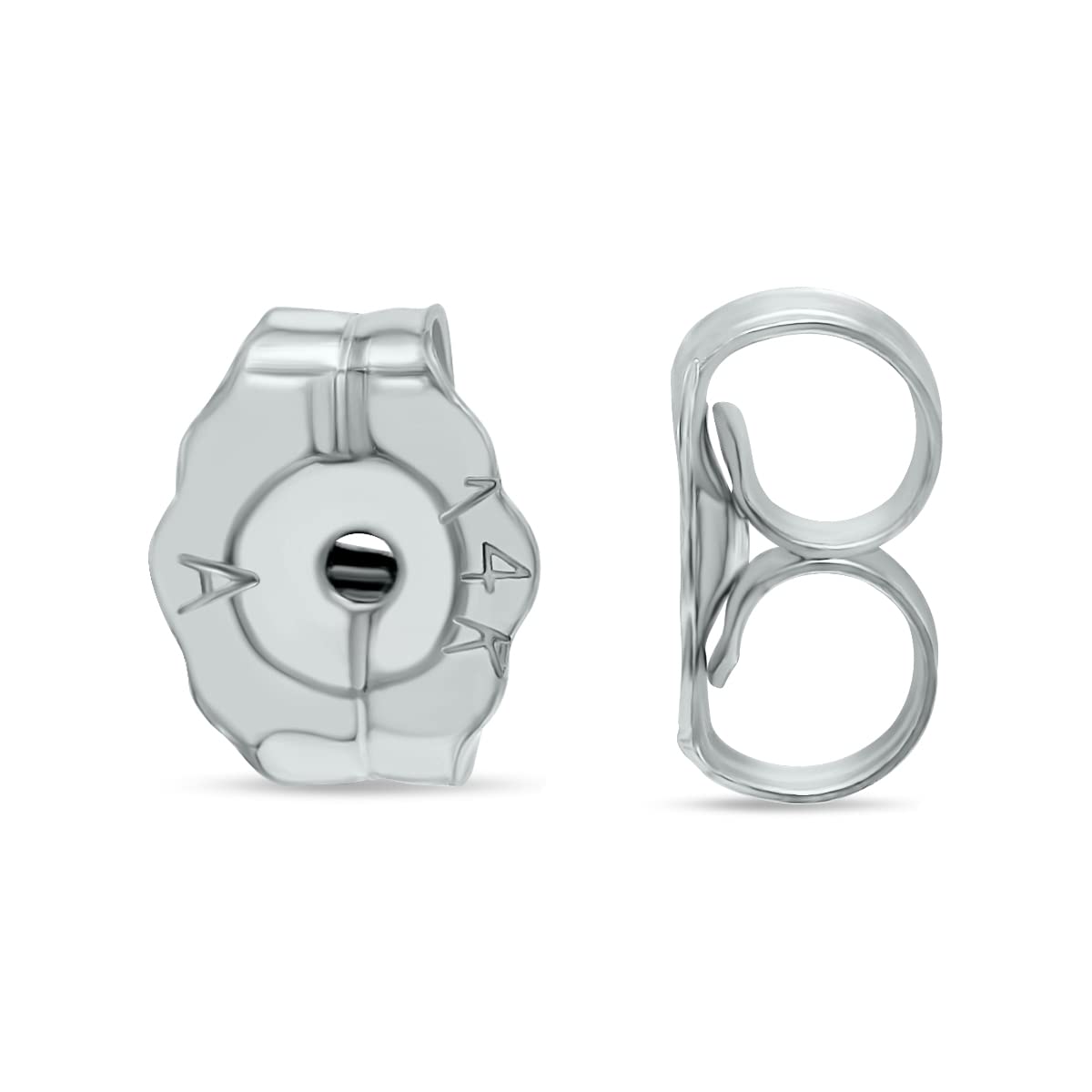 1/4 Carat TW Certified Round Diamond Solitaire Stud Earrings in 14K White Gold