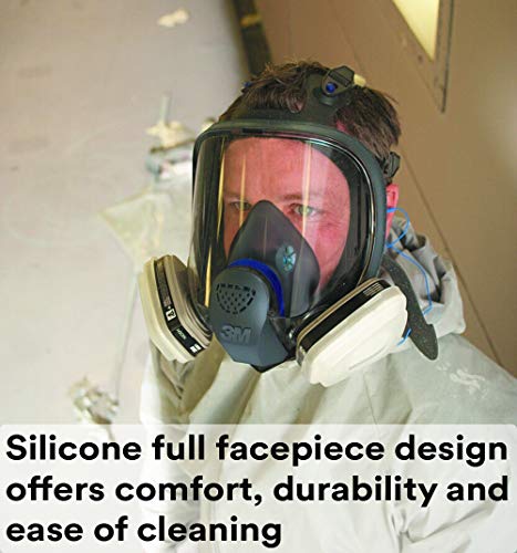 3M Ultimate FX Full Facepiece Reusable Respirator FF-402, Mold, Painting, Sanding, Chemicals, Gases, Dust, Medium