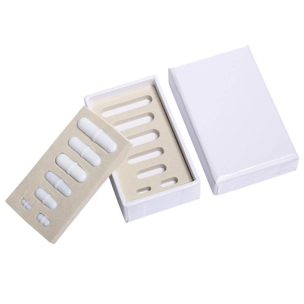 7 Pcs PTFE Magnetic Stirrer Mixer Stir Bar Spinbar Stirring Graduated Glass Measuring Low Form Beaker Set 50ml 100ml 250ml 400ml 600 ml