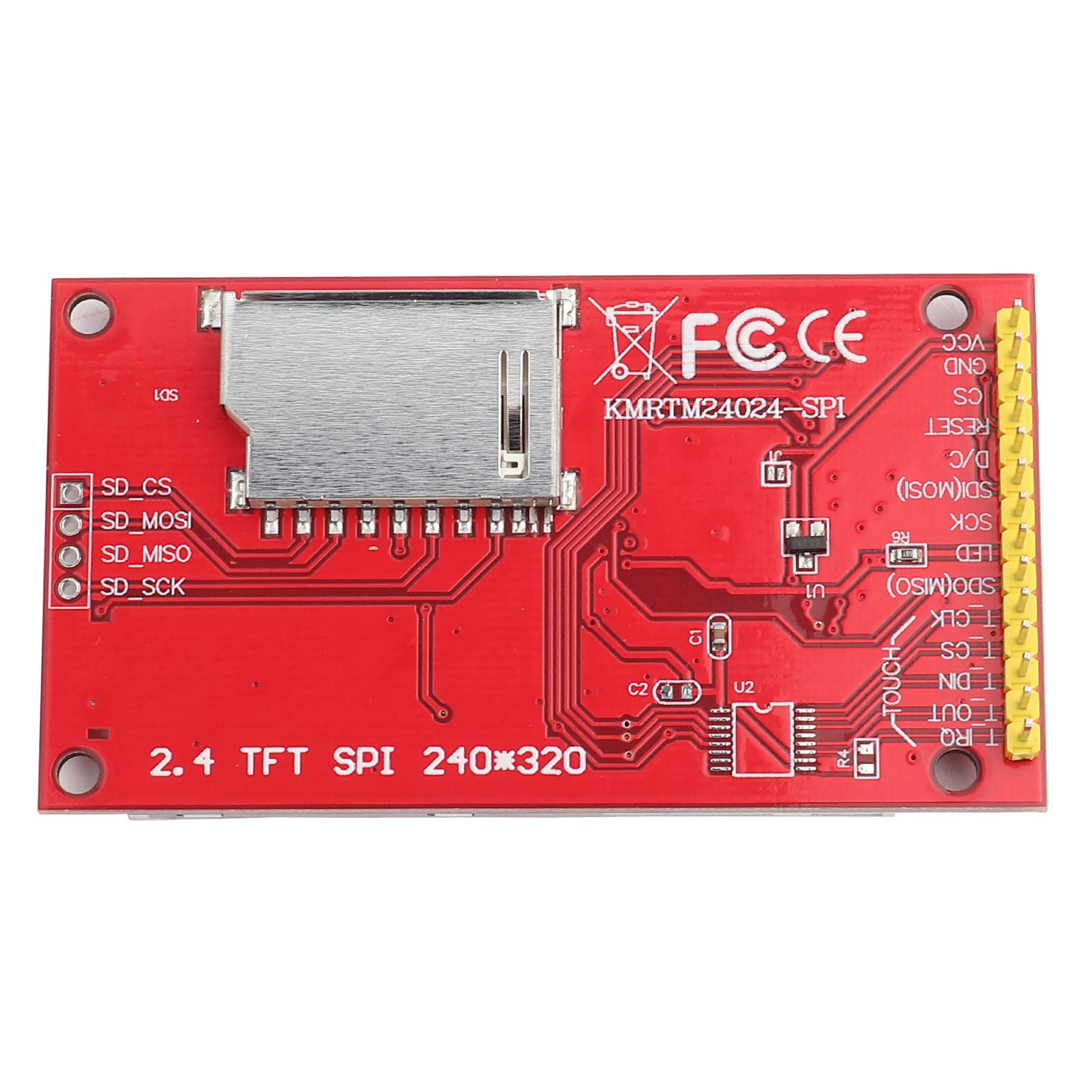 Jectse LCD Display, 2.4 inch 240x320 SPI LCD Display Panel Module ILI9341 Driver with PCB 5V/3.3V STM32 for,Teensy 3.2,