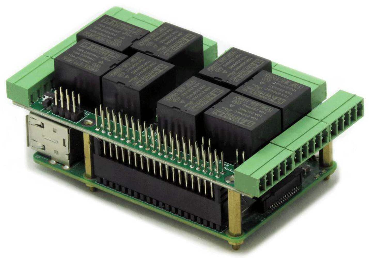 Home Automation 8-Layer Stackable HAT Made for Raspberry Pi