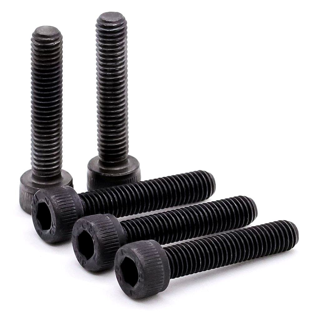 25 Pcs M6-1 x 40mm Socket Head Cap Screws, 12.9 Grade Alloy Steel, Black Oxide Finish, DIN 912, Full Thread, Hex Drive Socket Cap Bolts for Automotive, CNC, Industrial