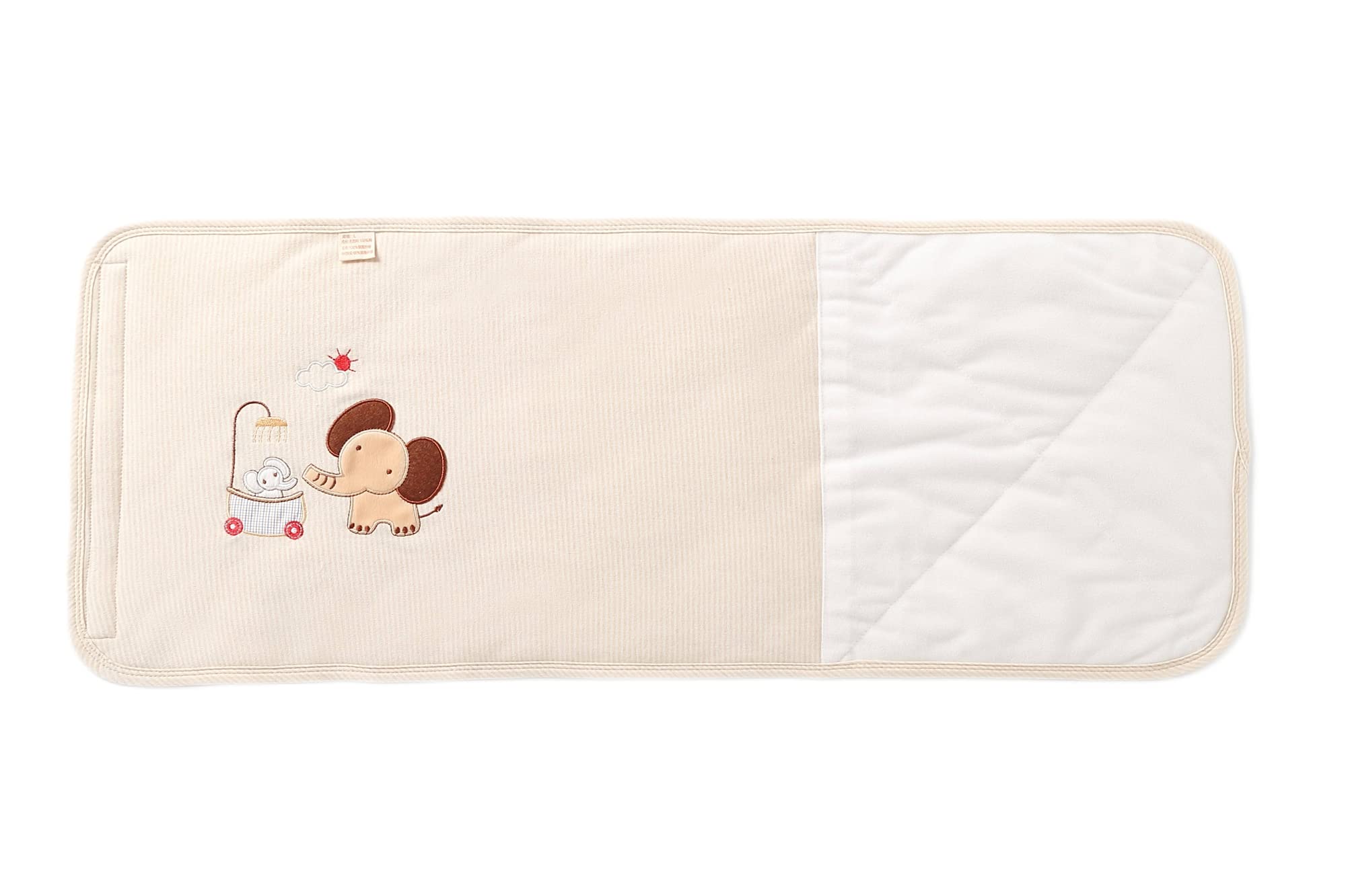 Donhoo Widens Pure Cotton Baby Warm Belly Band, Swaddle Belt, Sleeps to Prevent Cold, Pervent Diarrhea, Suitable for Babies Aged 0-10(Pattern: Bath Elephant), L:33.4x13.8in