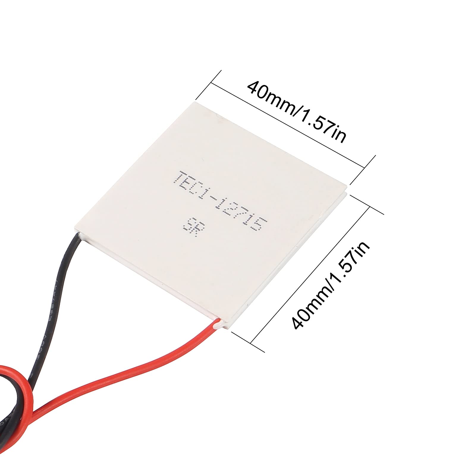 UMLIFE 6pcs TEC1-12715 12V 15A 40MMX40MM Heatsink Thermoelectric Cooler Cooling Peltier Plate Module