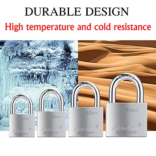 40mm Heavy Duty Lock Warehouse Waterproof Keyed Padlock High Security Padlock with 4 Keys