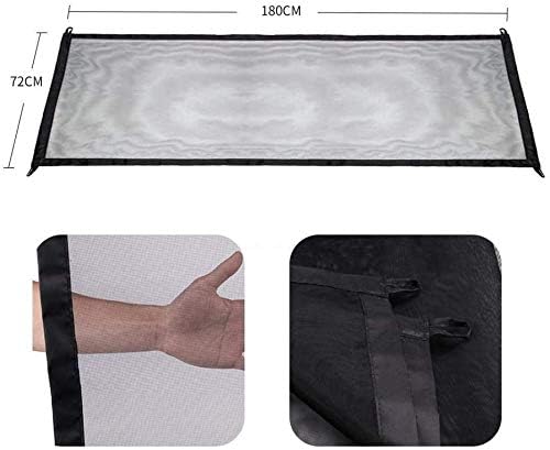 70 inch Net for Dogs Pet Safety Gate, Portable Folding Mesh Magic Corridor Barrier, Safe Guard Install Anywhere, Safety Fence for Hall Doorway Kitchen Stairs Extra Wide