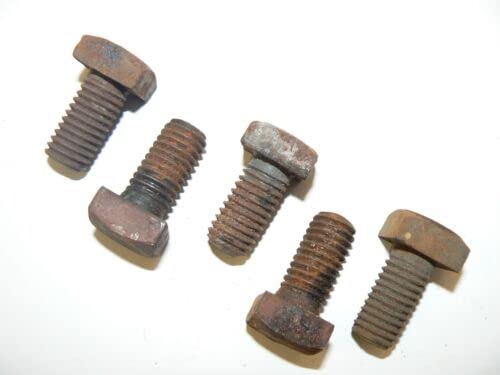 1/2"-13 x 1" Square Head Machine Bolt - Plain Steel Finish - Lot of 25 Pcs. HQ