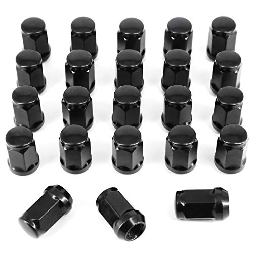 1/2"-20 Black Lug Nuts 23pc, 1/2x20 Wheel Lug Nuts
