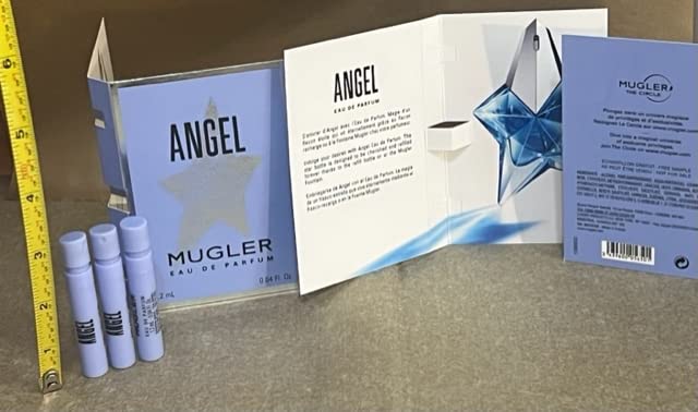 3 Thierry Mugler Angel EDP 1.2 Ml/0.04 Oz Each Spray Sample Perfume Travel Vial Lot