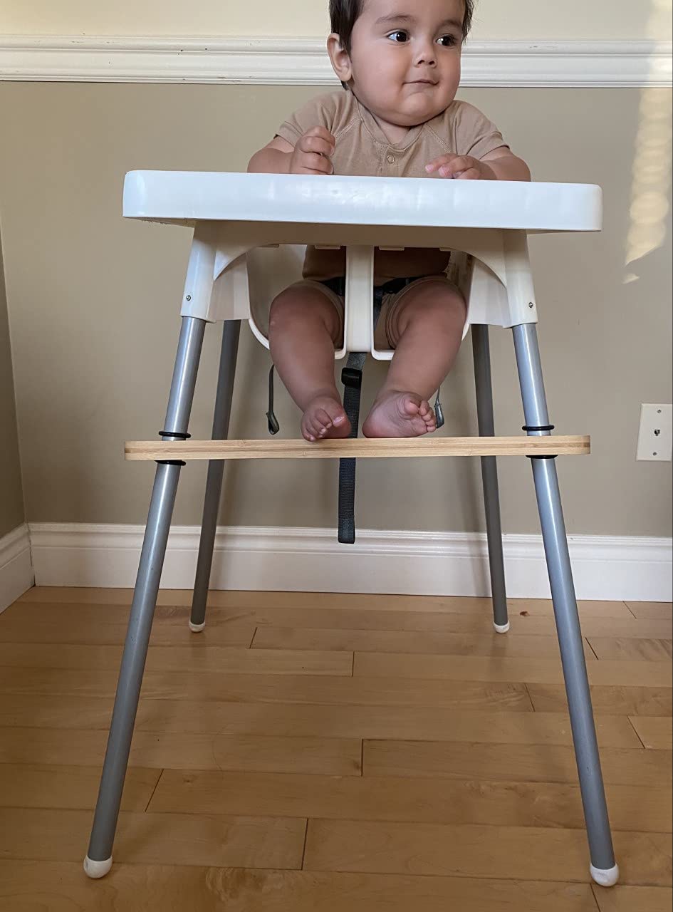 High Chair Footrest Compatible with IKEA Antilop - 100 Percent Natural Bamboo, K-2