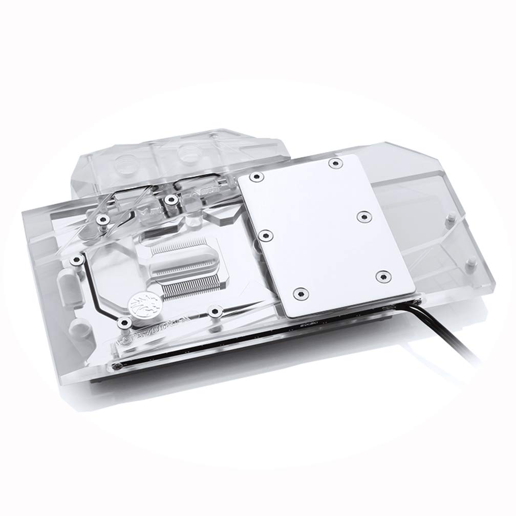 Bykski GPU Liquid Cooler Copper Waterblock G1/4 Full Cover PC Water Cooling Watercooling Block for Graphics Card MSI RX 5700 XT MECH/Evoke Sapphire Pulse RX 5700 XT (5V 3Pin RBW Lights)