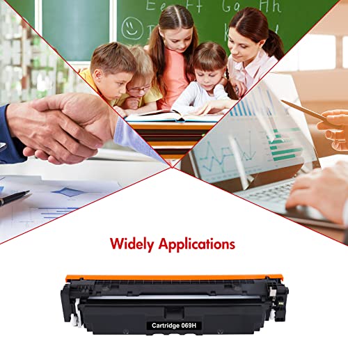 069H 069 Toner Cartridge 4-Pack Compatible Replacement for Canon 069H Toner Cartridge for Canon imageCLASS MF753Cdw MF751Cdw LBP674Cdw Series Printer Ink