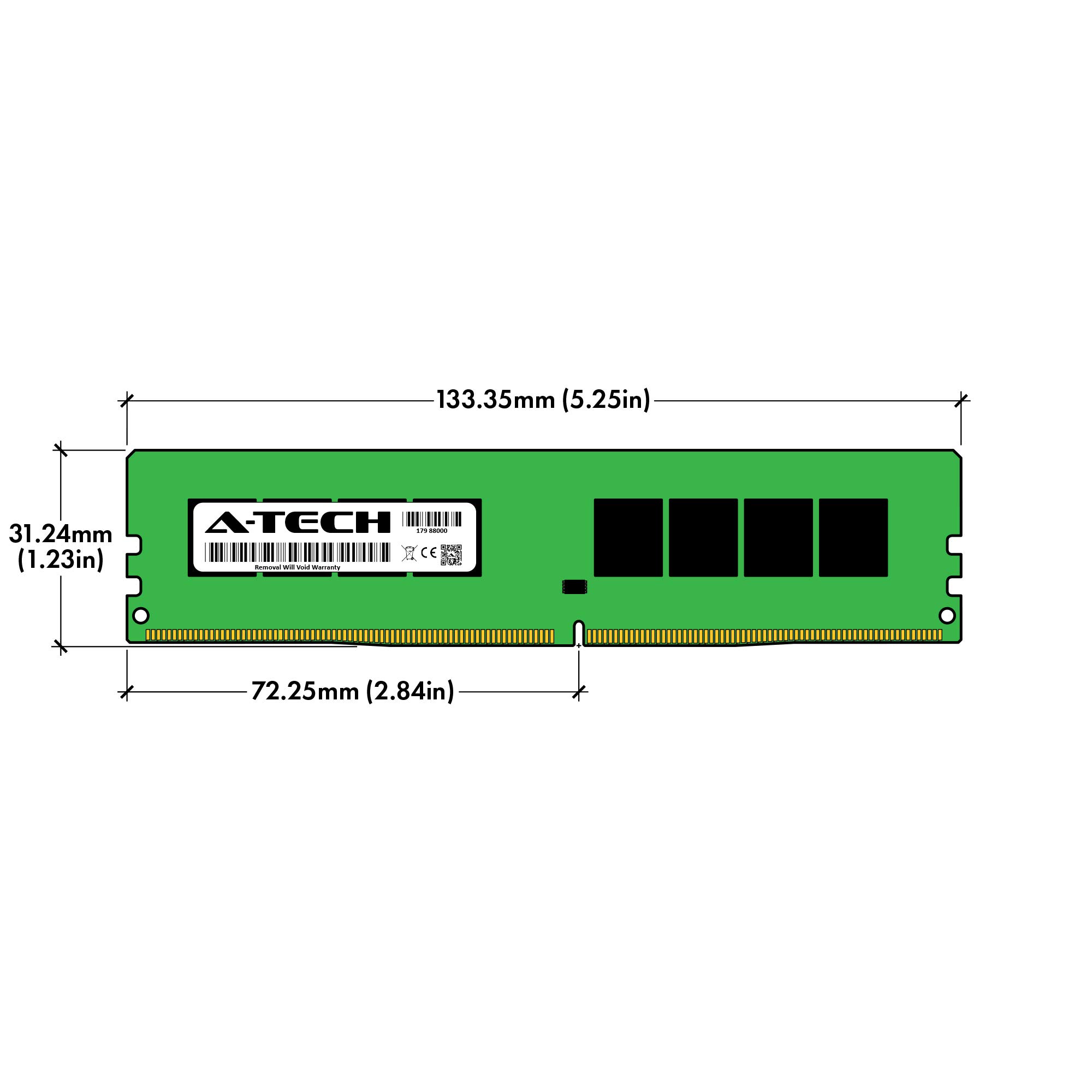 A-Tech 8GB RAM Replacement for CT8G4DFRA266 | DDR4 2666MHz PC4-21300 (PC4-2666V) CL19 UDIMM 1.2V Non-ECC DIMM 288-Pin Desktop Memory Module