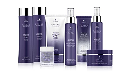 Alterna Caviar Anti-Aging Replenishing Moisture Travel Kit | For Dry, Brittle Hair | Protects, Restores & Hydrates | Sulfate Free, Shampoo, Conditioner, and CC Cream