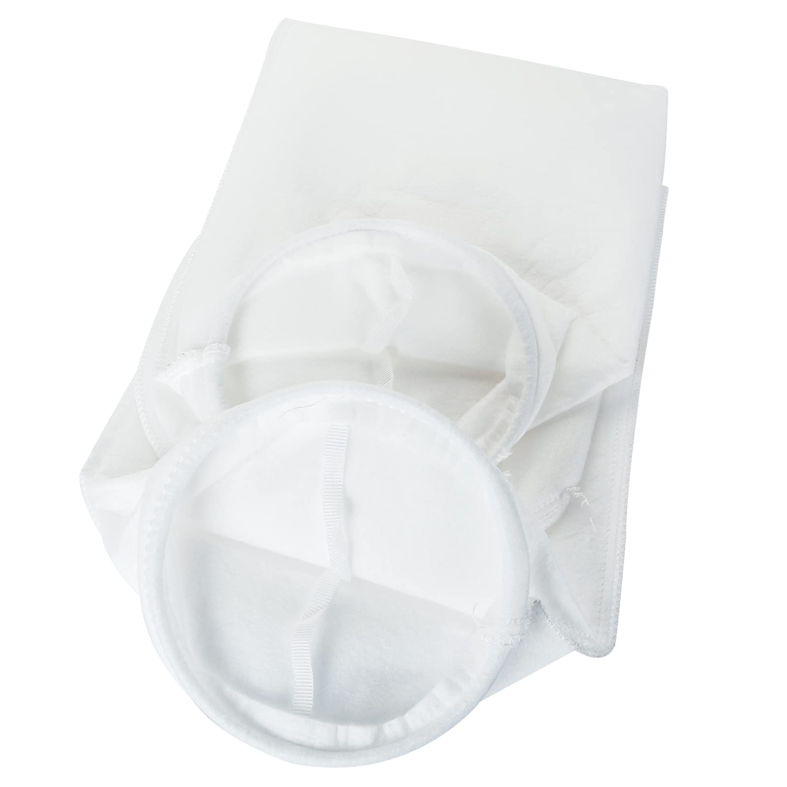 6 Pack Filter Socks 7 Inch Ring by 32 Inch Long 50 Micron Filter Bag, Felt Filter Socks for Aquarium, Industry, Chemical, Water Liquid Filter Bags
