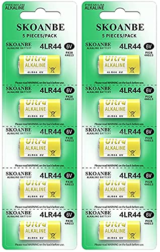 SKOANBE 4LR44 6V Alkaline Battery for Dog Collars(Pack of 5)