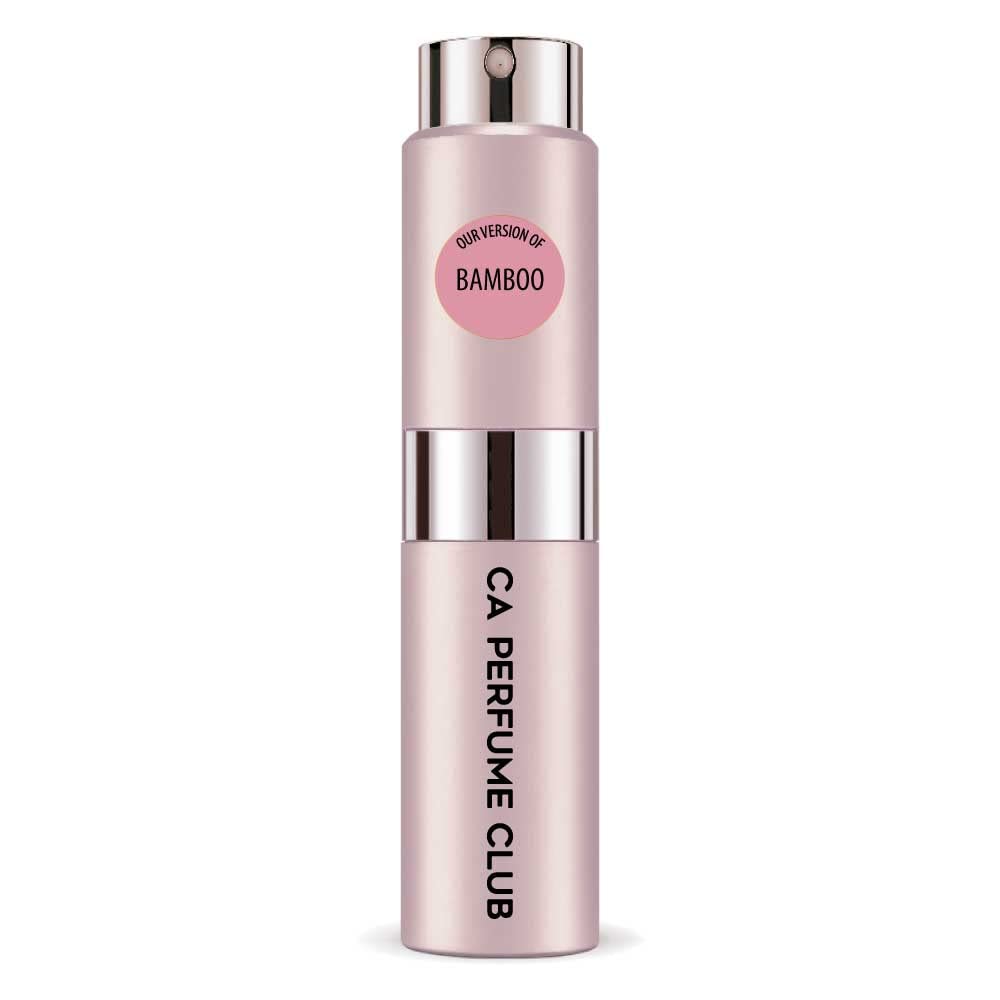 CA Perfume Impression of Bamboo For Women Replica Version Fragrance Dupes Concentrated Long Lasting Eau de Parfum Spray Refillable Atomizer Bottle 0.27 Fl Oz/ 8ml
