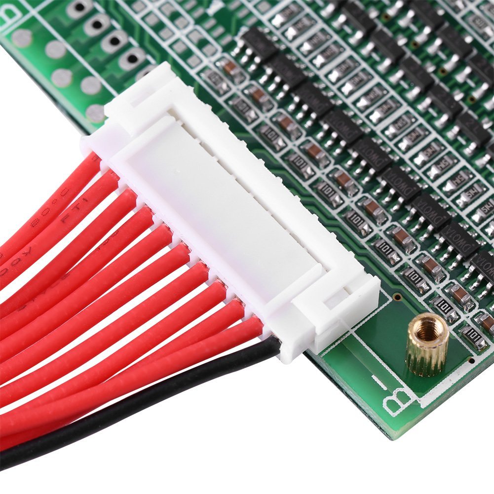 36V 35A 10Series Cell Li Ion Batteries PCB Board with Balancing Overcharge for Li-ion Battery Cell Pack, Ternary, Manganese and Cobalt Batteries