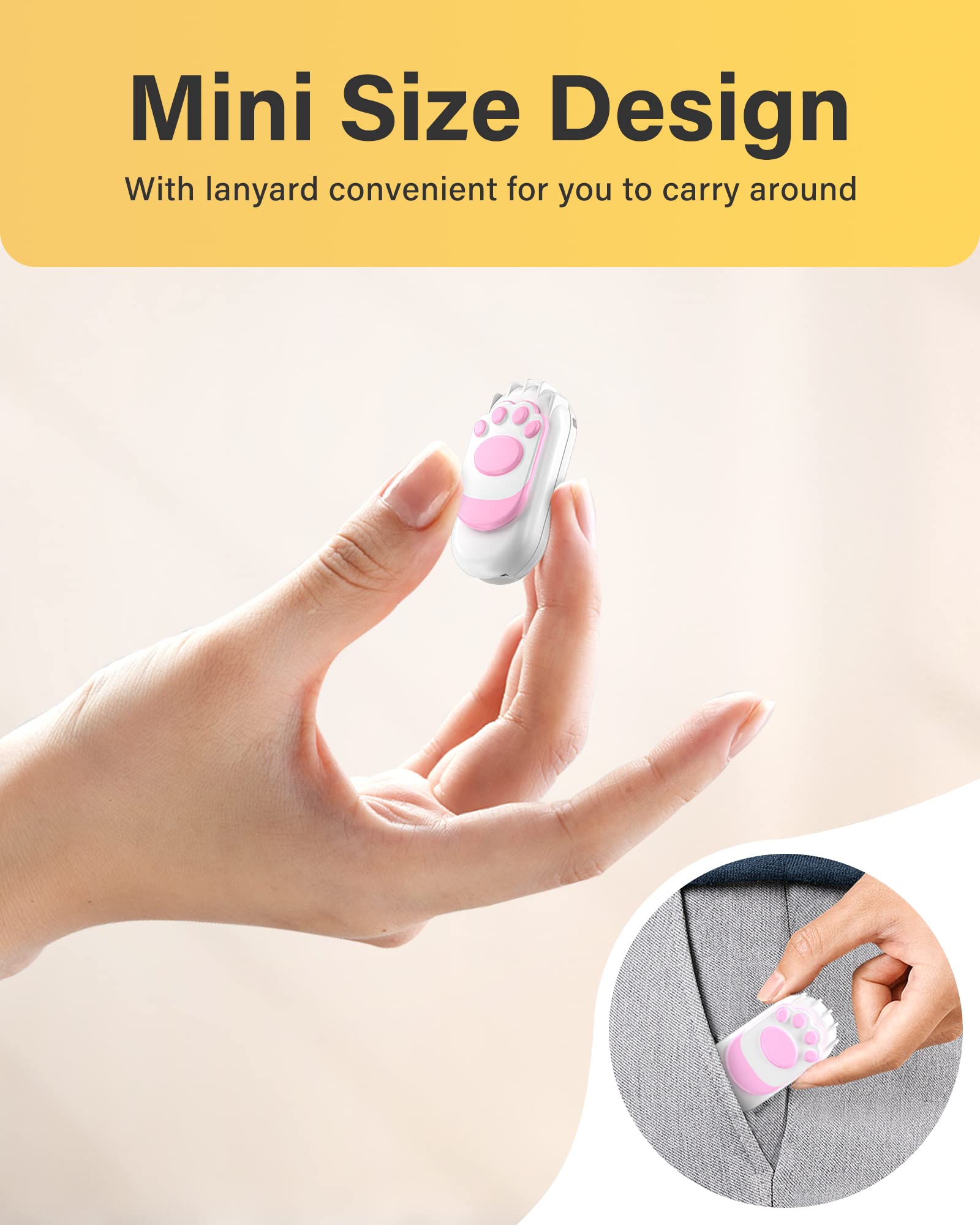 USB Flash Drive 128GB Cat Paw Pink Flash Drives Cute Mini Thumb Drive USB 2.0 Memory Stick Pendrive USB Storage Zip Drive 360°Rotation Spin Jump Drive