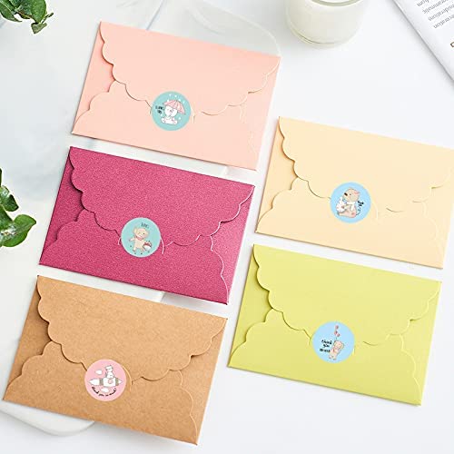 500 Labels Cute Animal Adhensive Thank You Stickers, 1 inch, Thank You Sticker Stickers for Small Candy, Bag Sealing Sticker, Envelope Seals