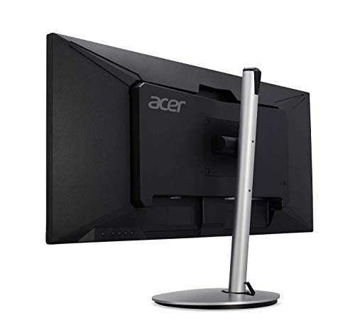 Acer CB342CK smiiphzx 34" UltraWide QHD (3440 x 1440) IPS Zero Frame Monitor with AMD Radeon FREESYNC Technology, 1ms VRB, 75Hz Refresh, Silver (Windows Only) (Renewed)