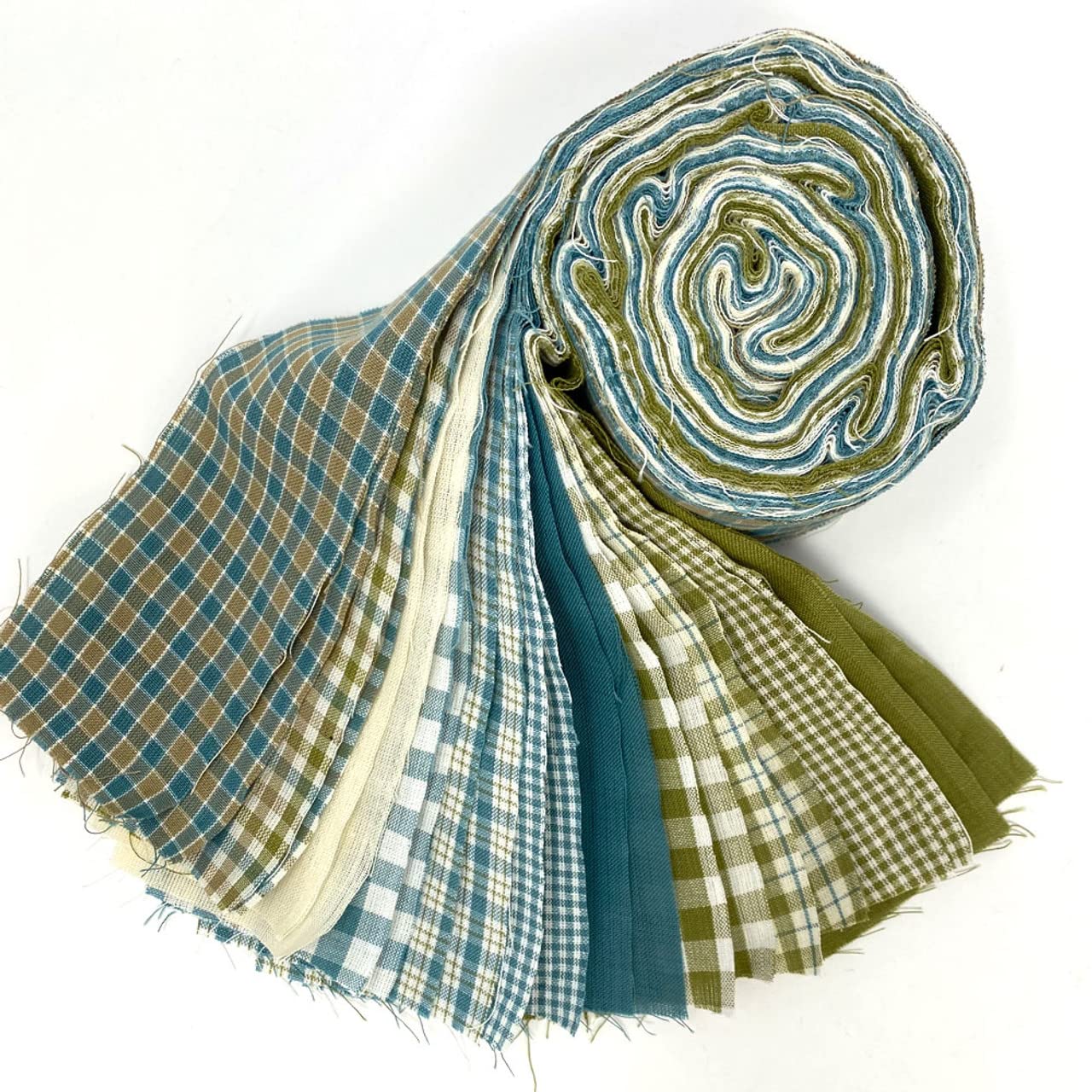 Bluegrass 100% Homespun Cotton Fabric 22 pc 2.5" X 44" Precut Jelly Roll by JCS