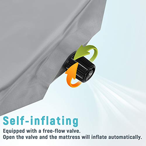 Minnebaby 8 Panel Playpen Mattress Compatible with Regalo Extra Large Play Yard, Self Inflating Octagon Playard Mat, Comfortable and Portable Pad with Carry Bag - Grey